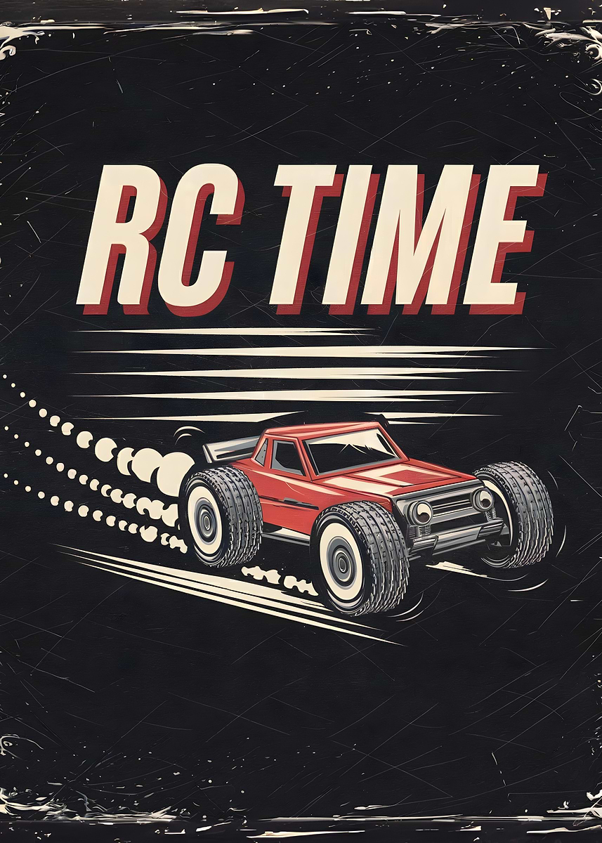 'RC Time Poster' Poster, picture, metal print, paint by Björn Sydow ...
