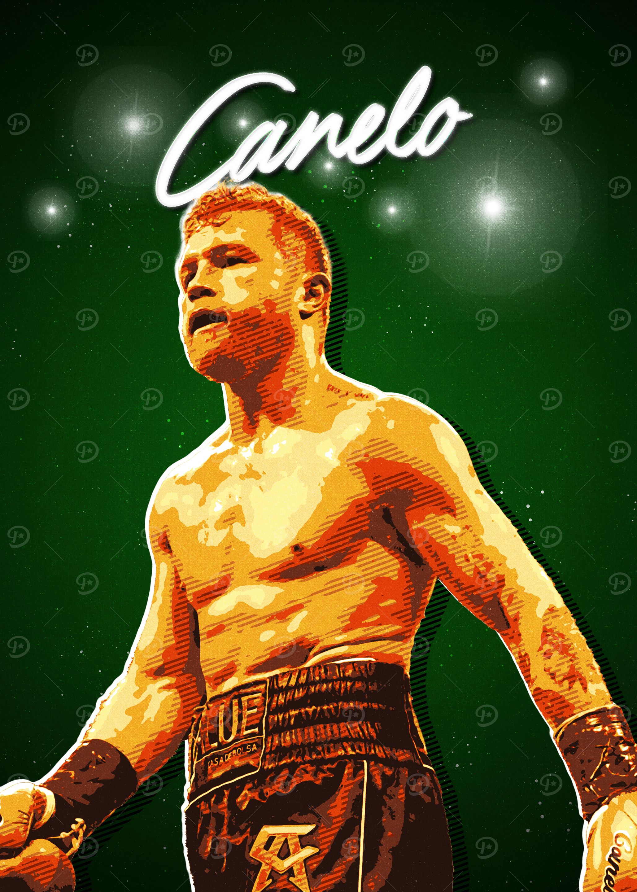 'Canelo Alvarez Boxing Poster' Poster, picture, metal print, paint by ...