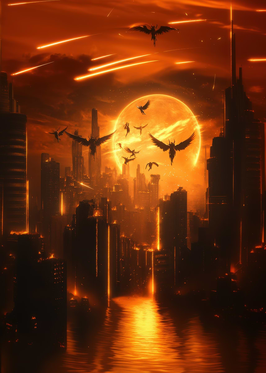 'The First Day of the Apocalypse' Poster, picture, metal print, paint ...