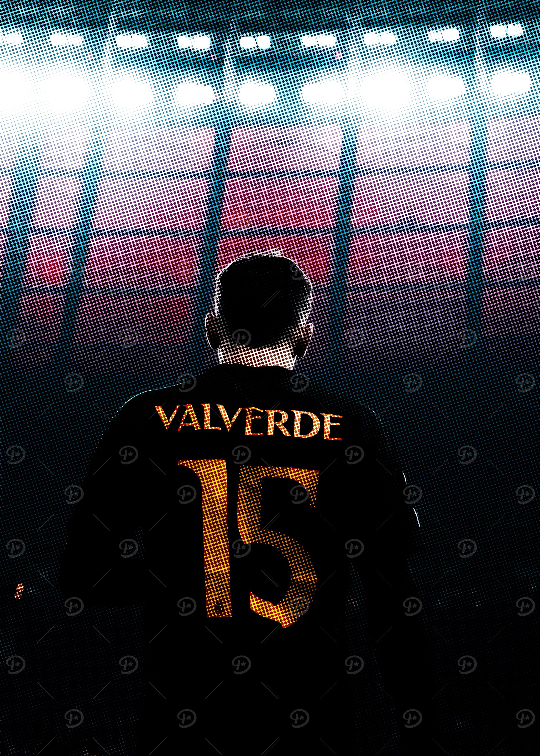 'Valverde Football Jersey' Poster, picture, metal print, paint by ...