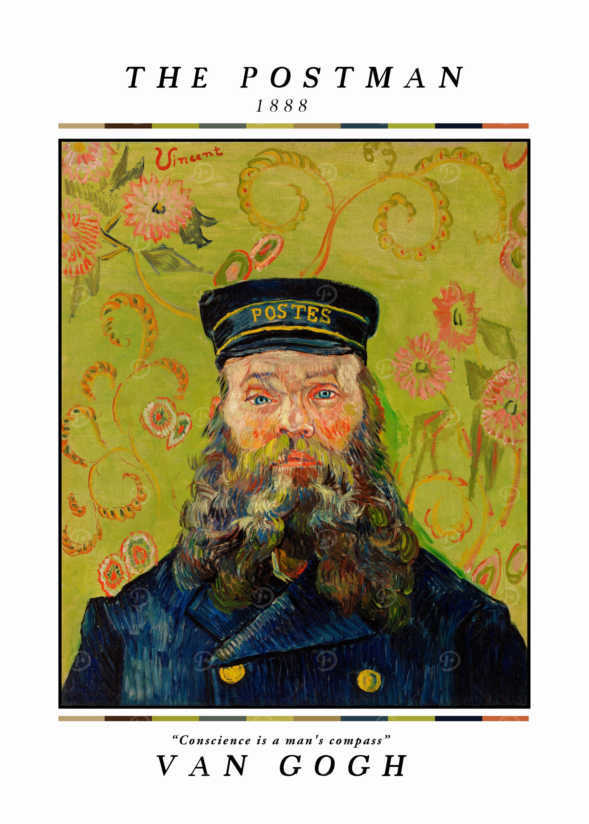 'Van Gogh's The Postman' Poster, picture, metal print, paint by Chris ...