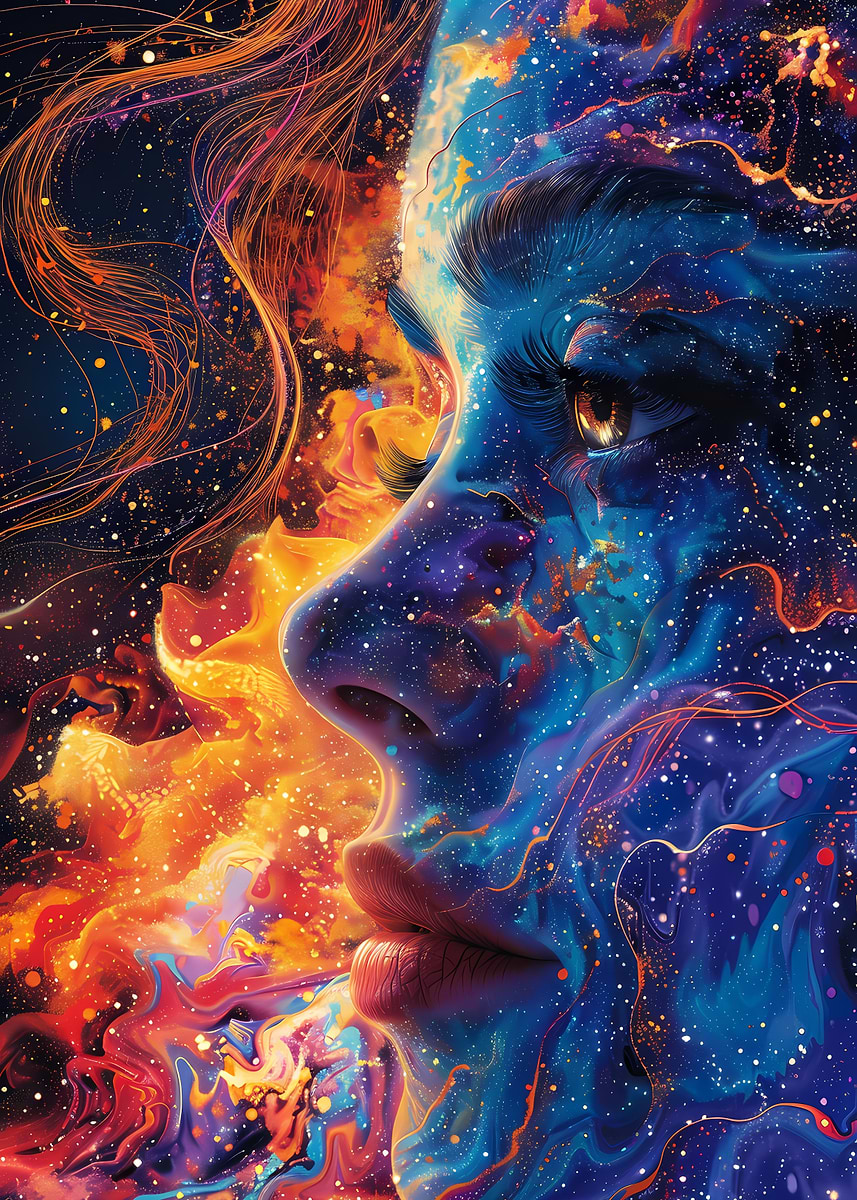 'Cosmic Woman' Poster, picture, metal print, paint by Aurora Crafts ...