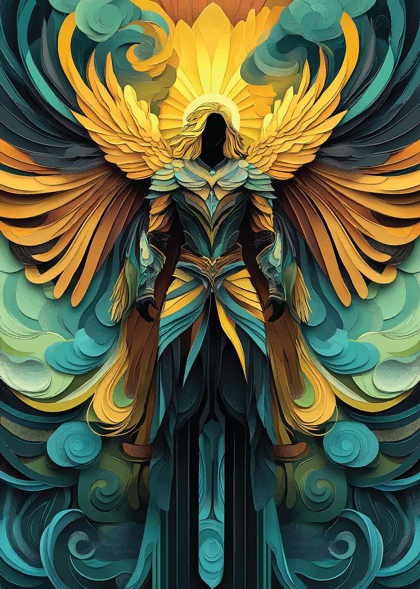 'Angel of Light' Poster, picture, metal print, paint by Geraldo Art ...
