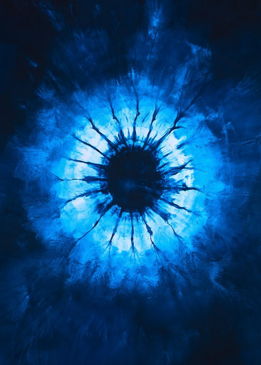 'Abstract Blue Eye' Poster, picture, metal print, paint by Jerhus ...