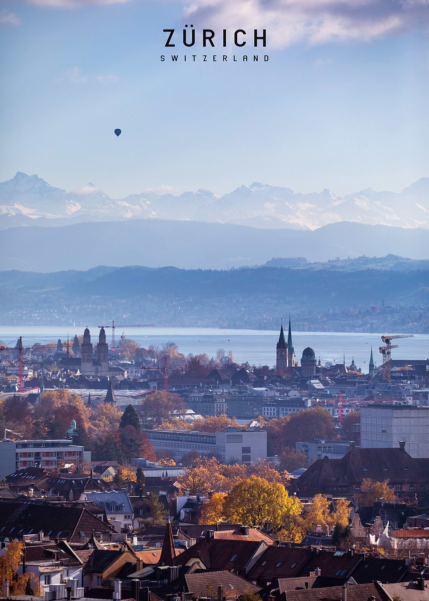 'Zurich ' Poster, picture, metal print, paint by Big City | Displate