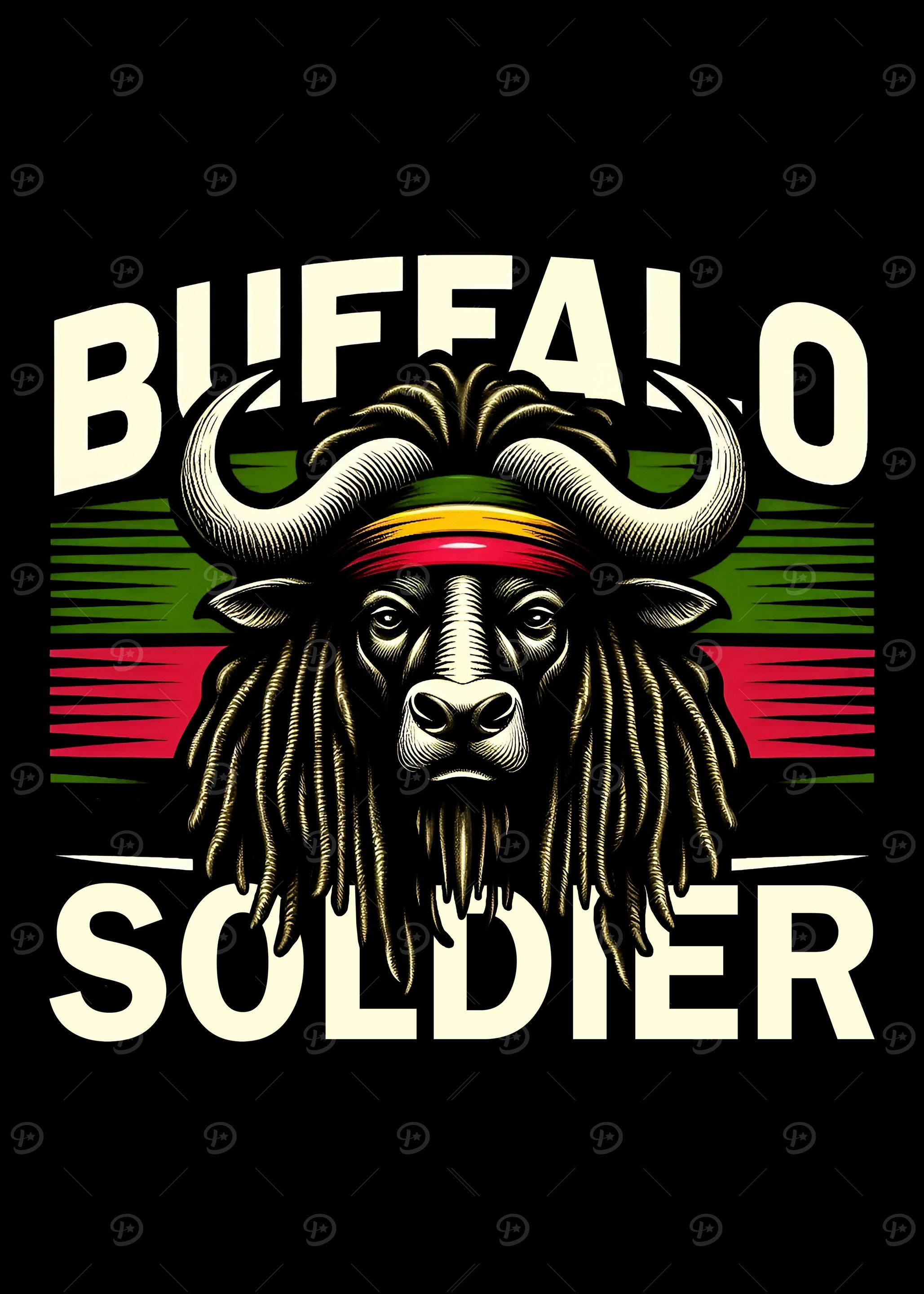 'Buffalo Soldier' Poster, picture, metal print, paint by Deborah ...
