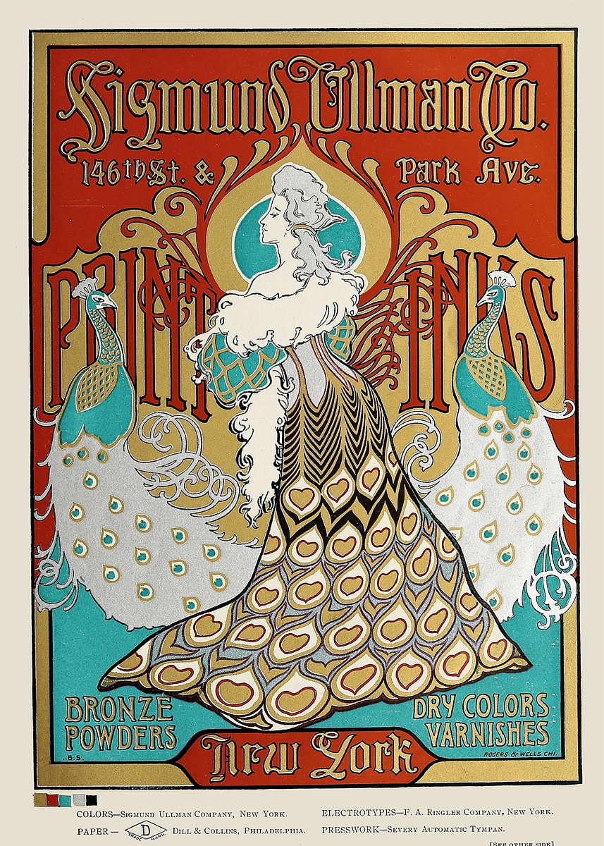 'Vintage Advertisement Lithograph Poster' Poster, picture, metal print ...