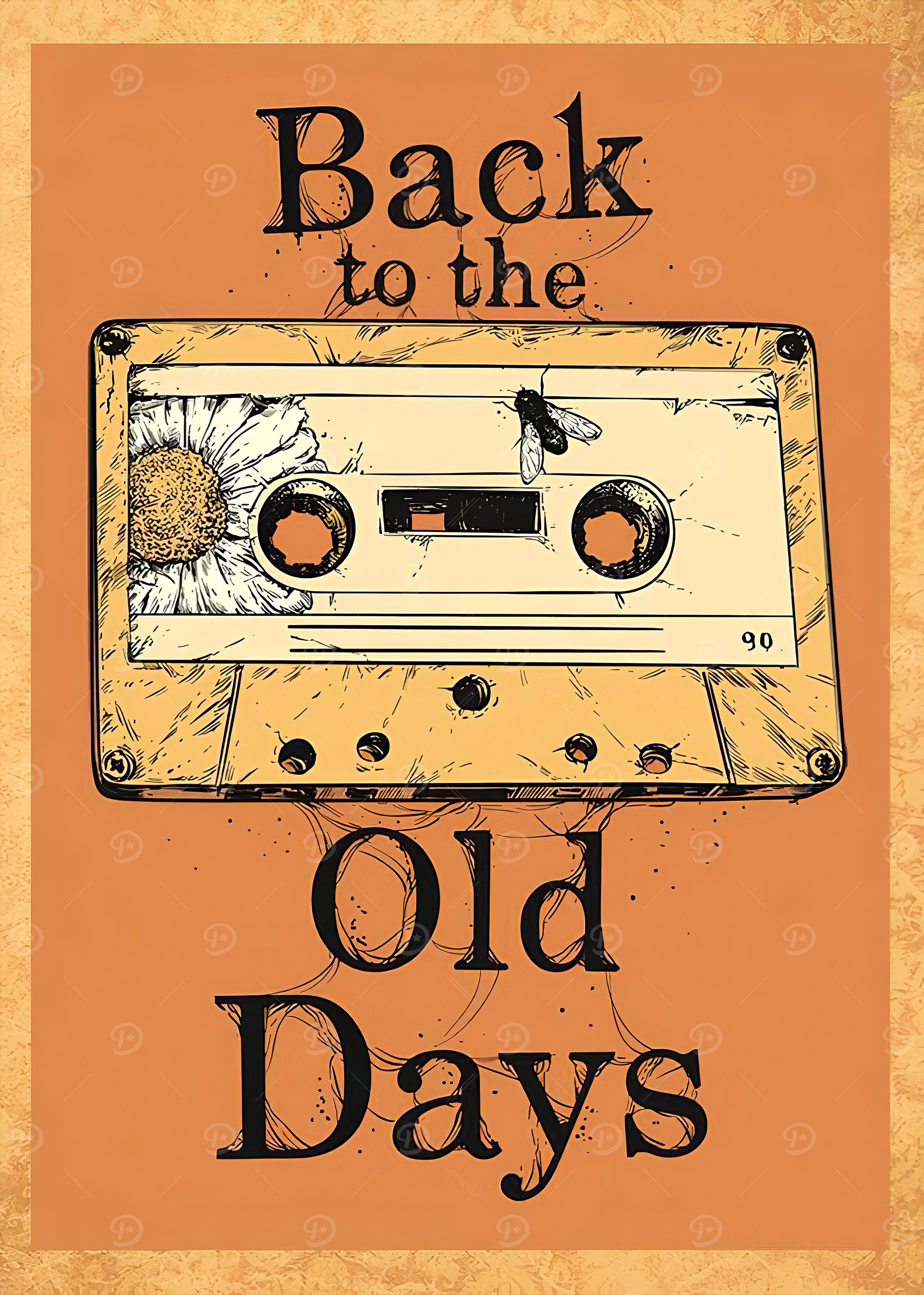 'Back to the Old Days' Poster, picture, metal print, paint by DD ...