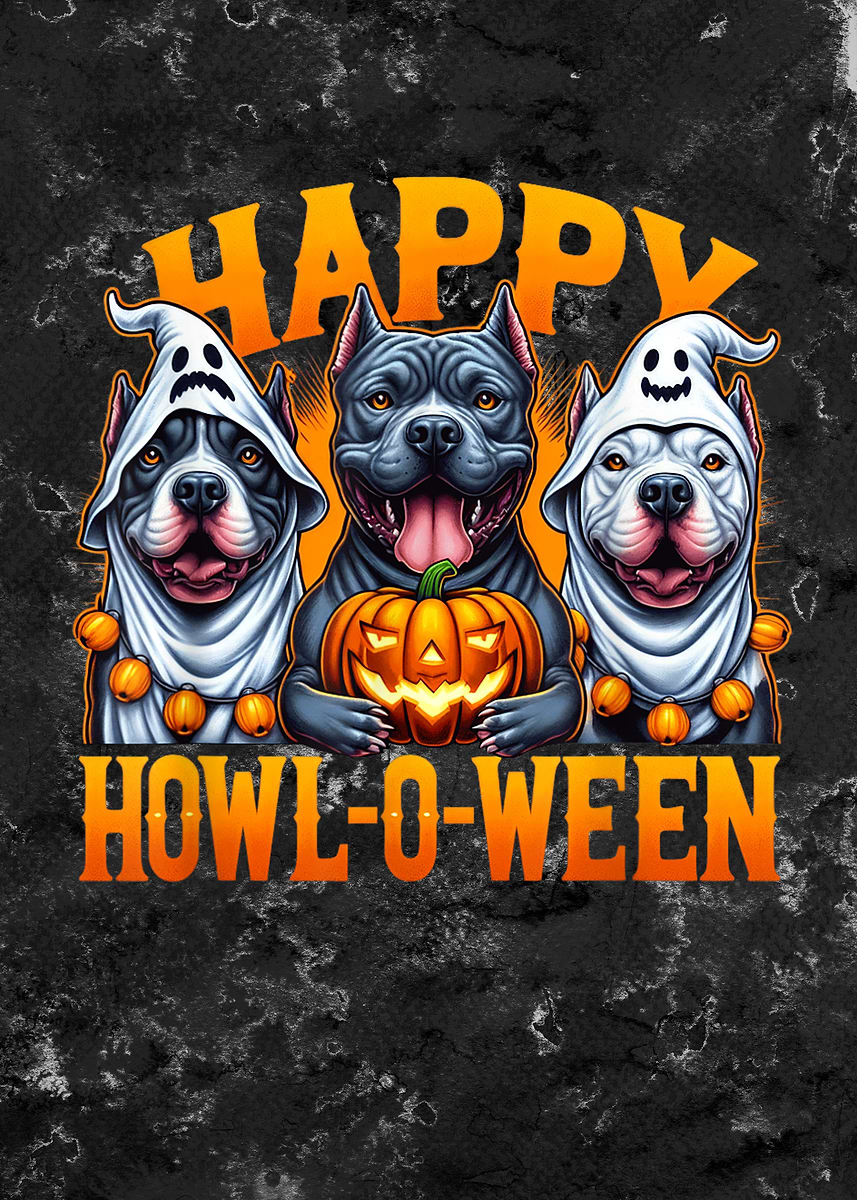 'Halloween Doggos' Poster, picture, metal print, paint by Kapi Kane ...