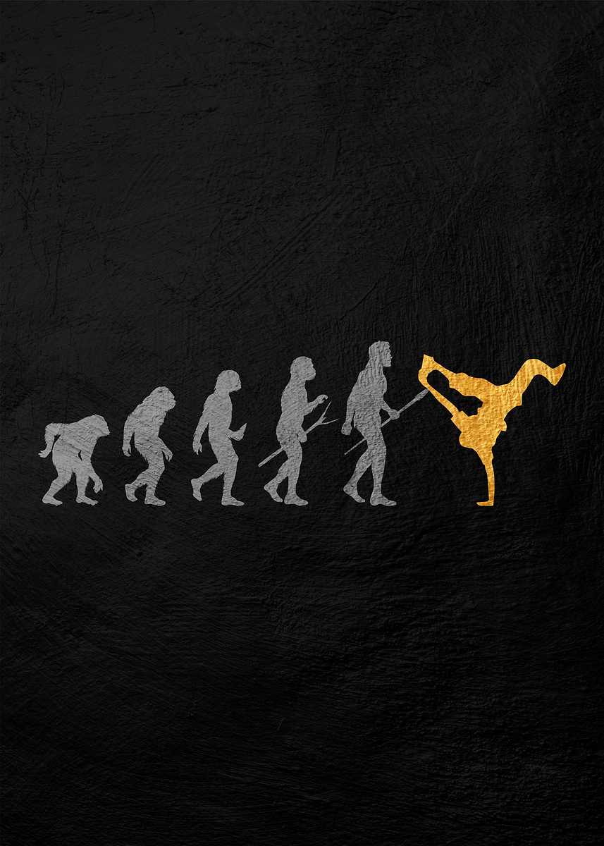 'Evolution of Dance' Poster, picture, metal print, paint by Metal ...