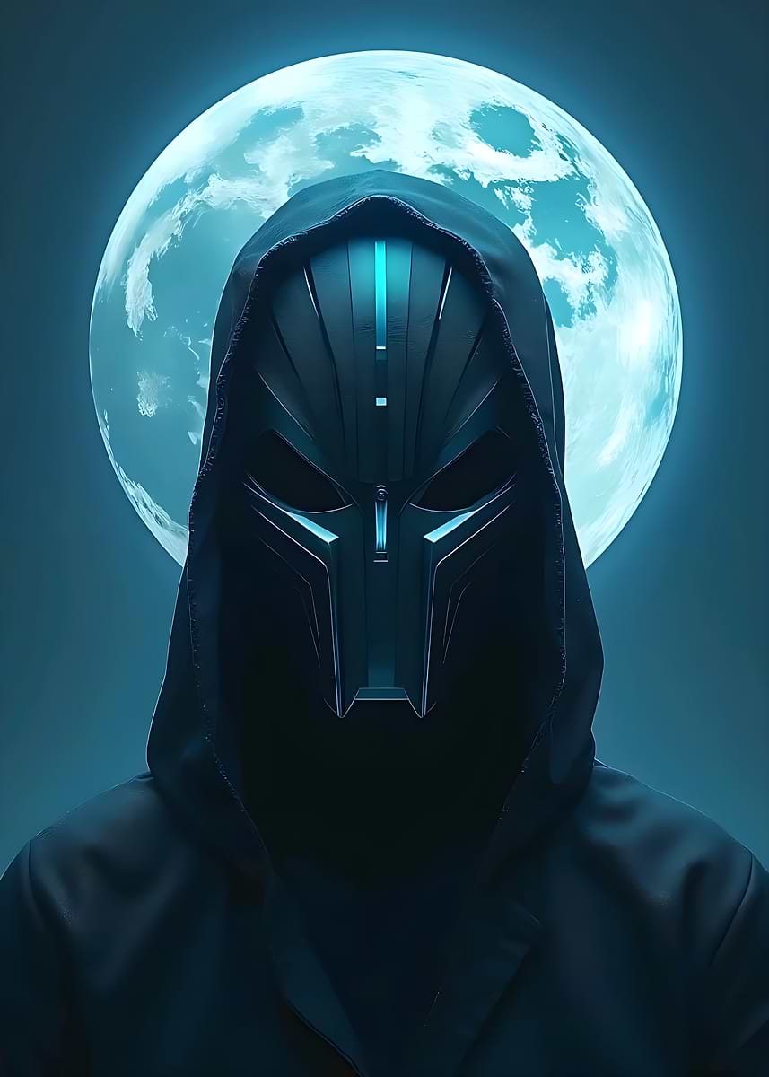 'Black Mask' Poster, picture, metal print, paint by MoonTail Studio ...