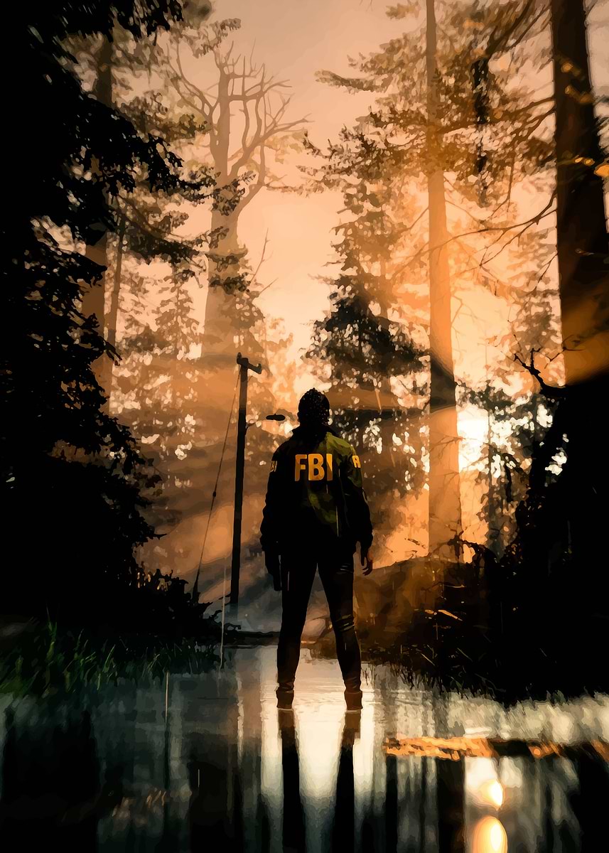 'alan wake 2' Poster, picture, metal print, paint by Ansell ART | Displate