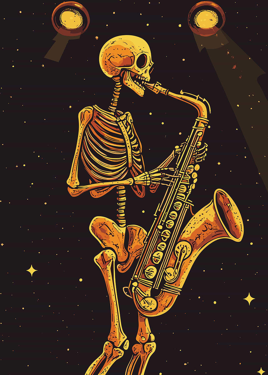 'Saxophone Player' Poster, picture, metal print, paint by Omar Kanan ...