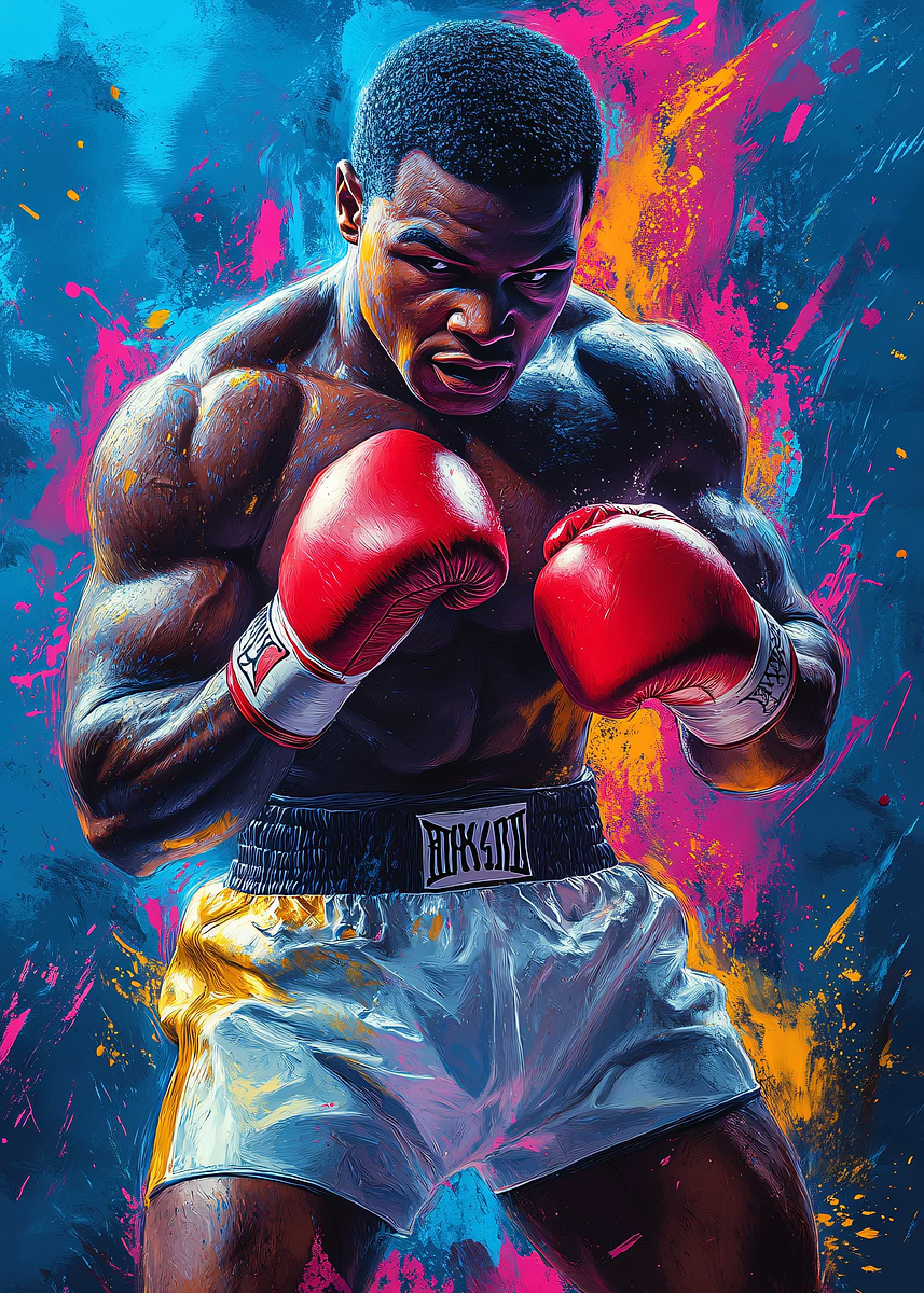 'Muhammad Ali Boxing Art' Poster, picture, metal print, paint by sopo ...