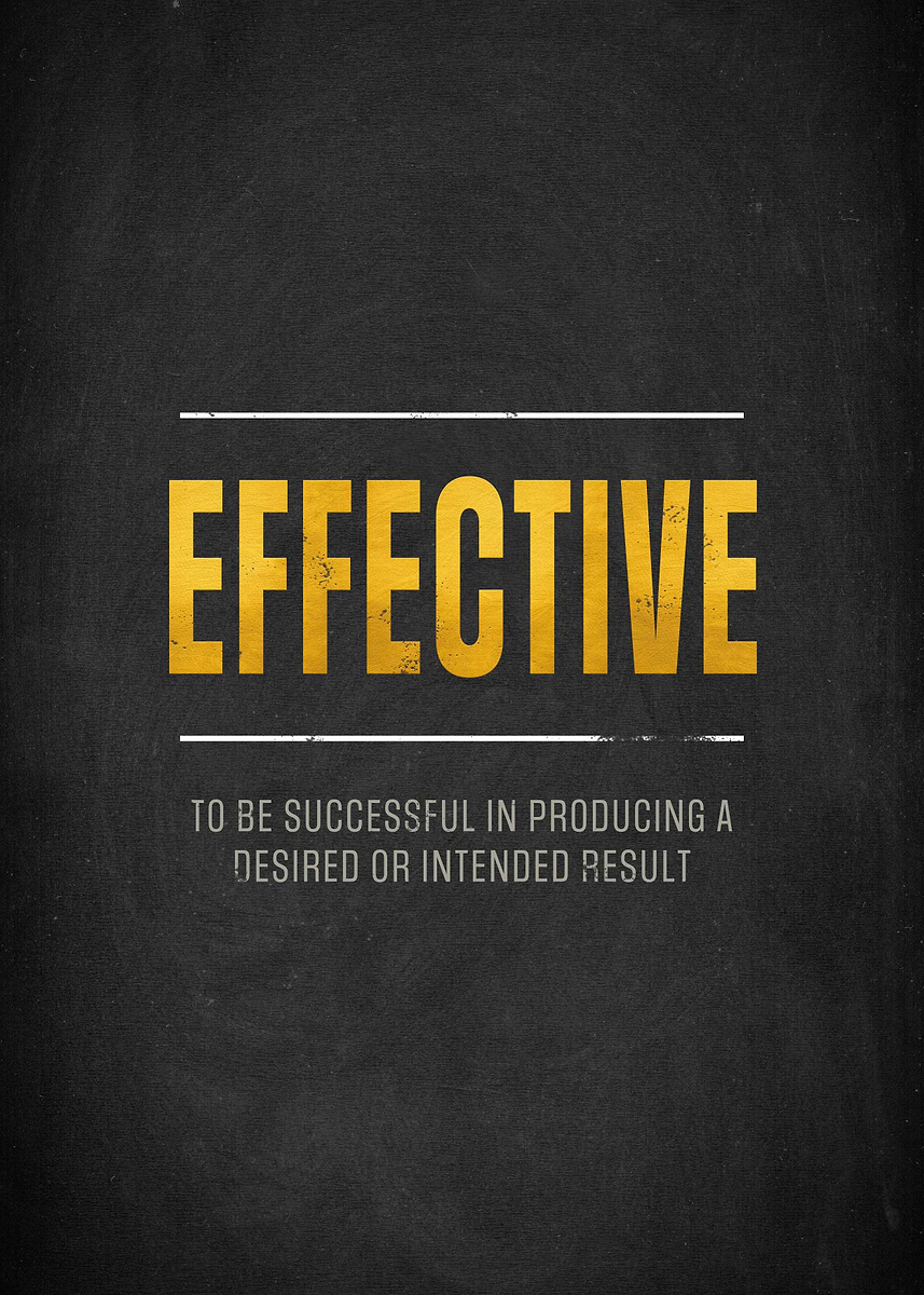 'Effective Definition Poster' Poster, picture, metal print, paint by ...