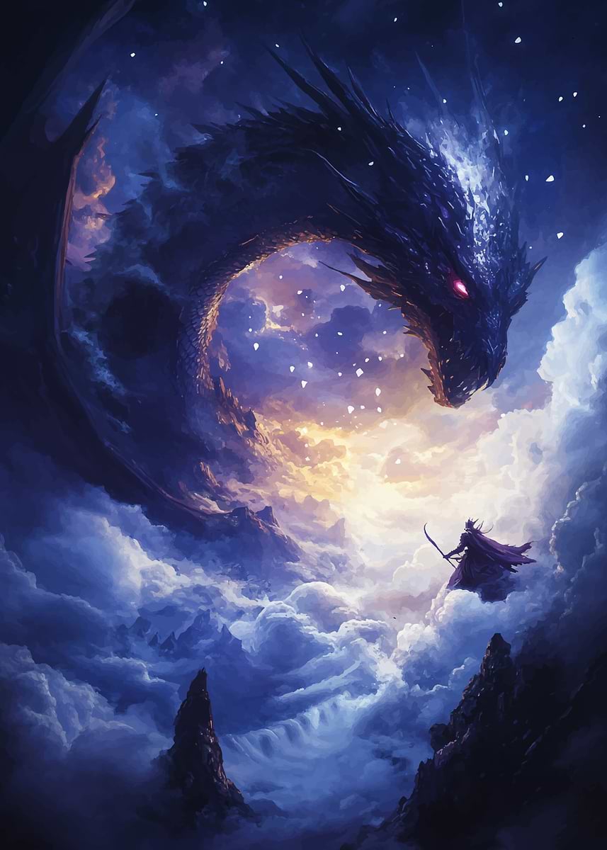 'The Dragon Slayer' Poster, picture, metal print, paint by T I B L U E ...