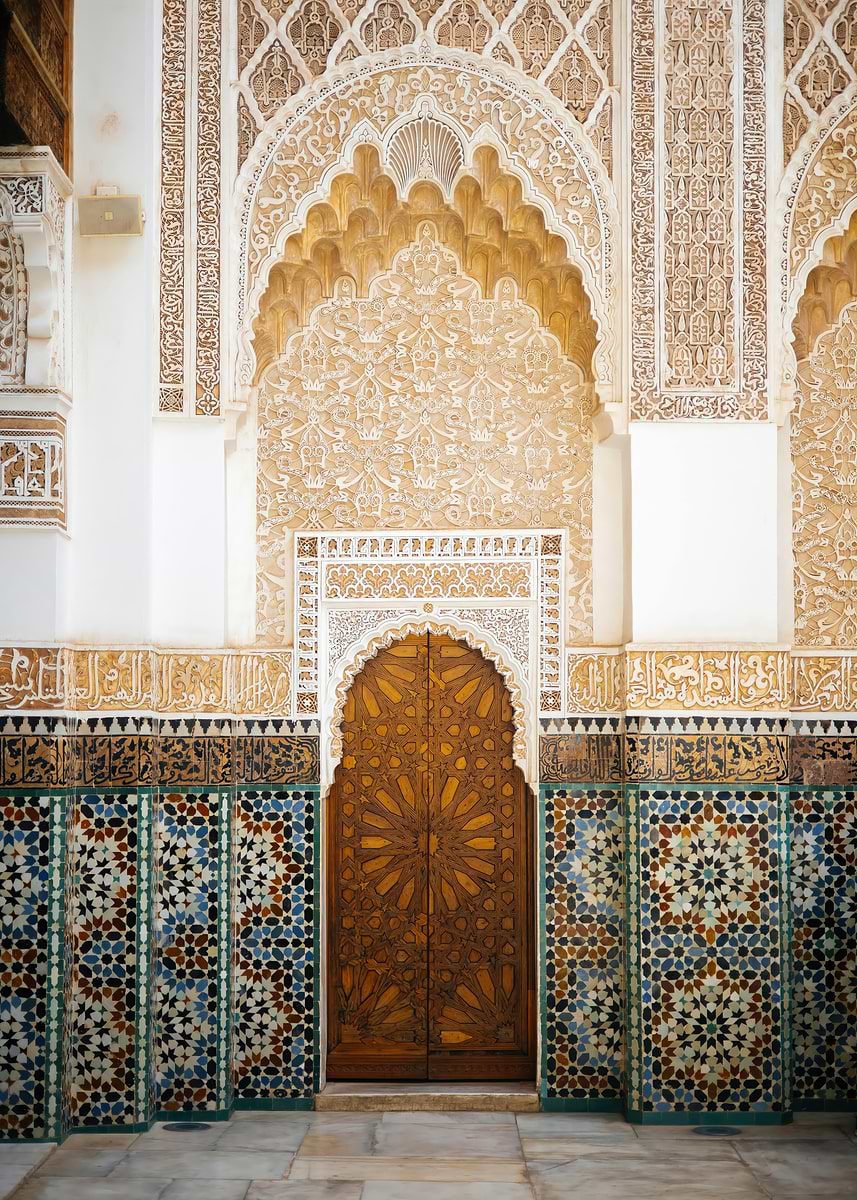 'Intricate Moroccan Doorway' Poster, picture, metal print, paint by Mo ...