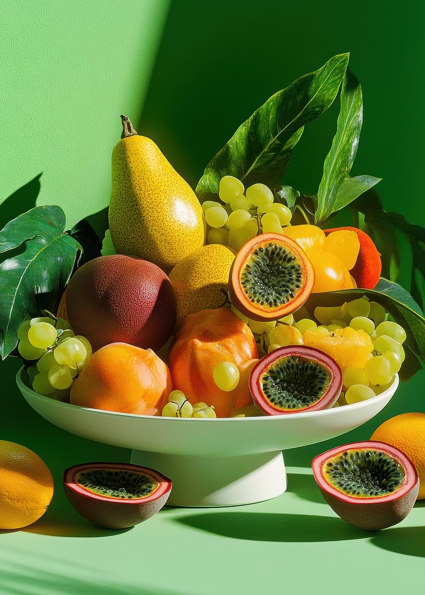 'Fruit Bowl Still Life' Poster, picture, metal print, paint by Ryu ...