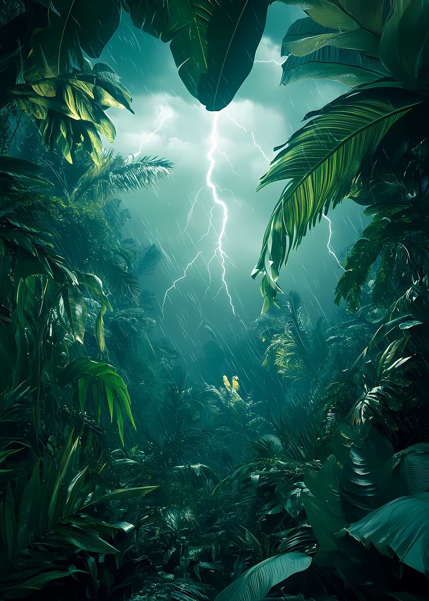 'Tropical Storm' Poster, picture, metal print, paint by Sigma Rat ...