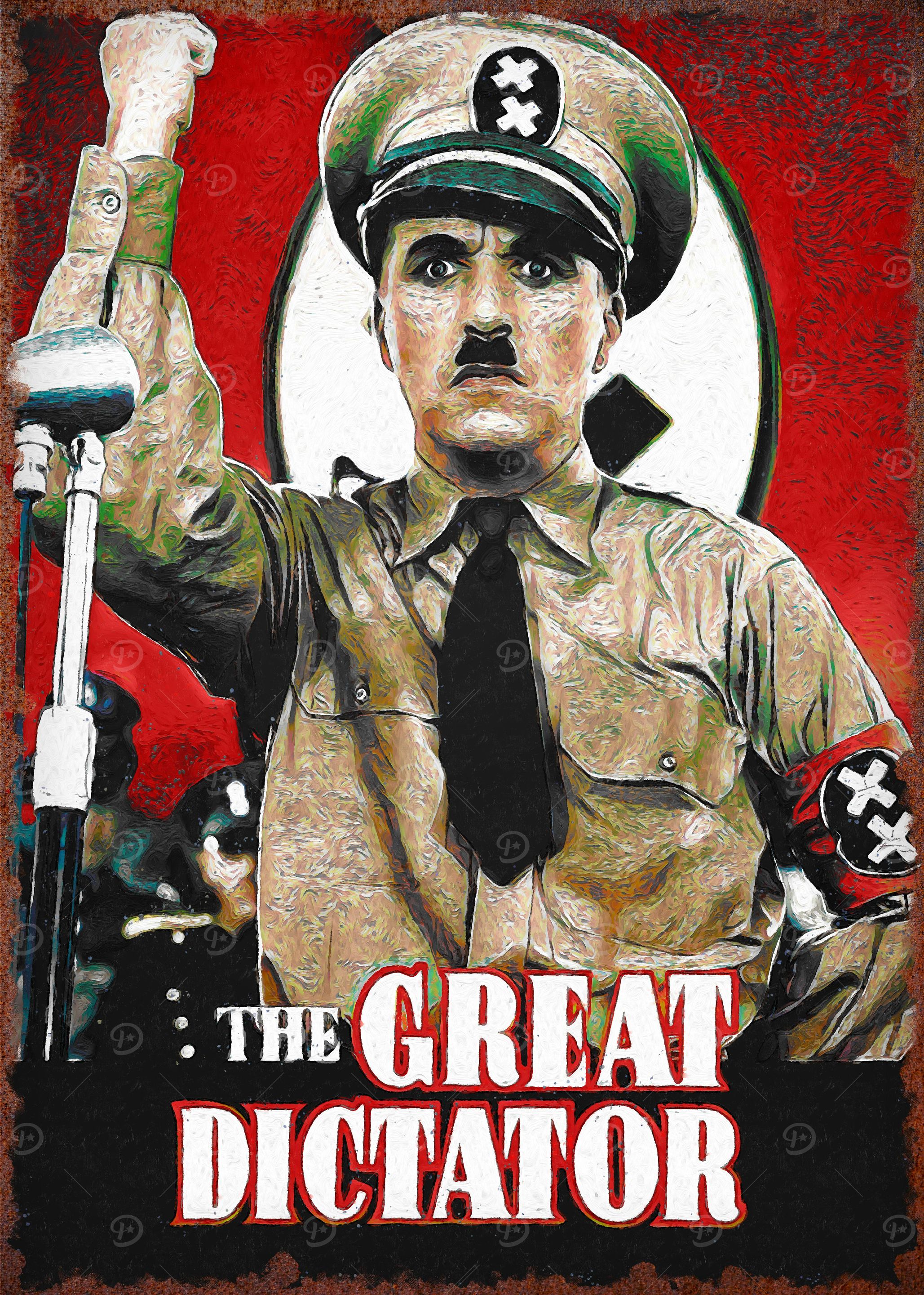 'The Great Dictator Poster' Poster, picture, metal print, paint by ...