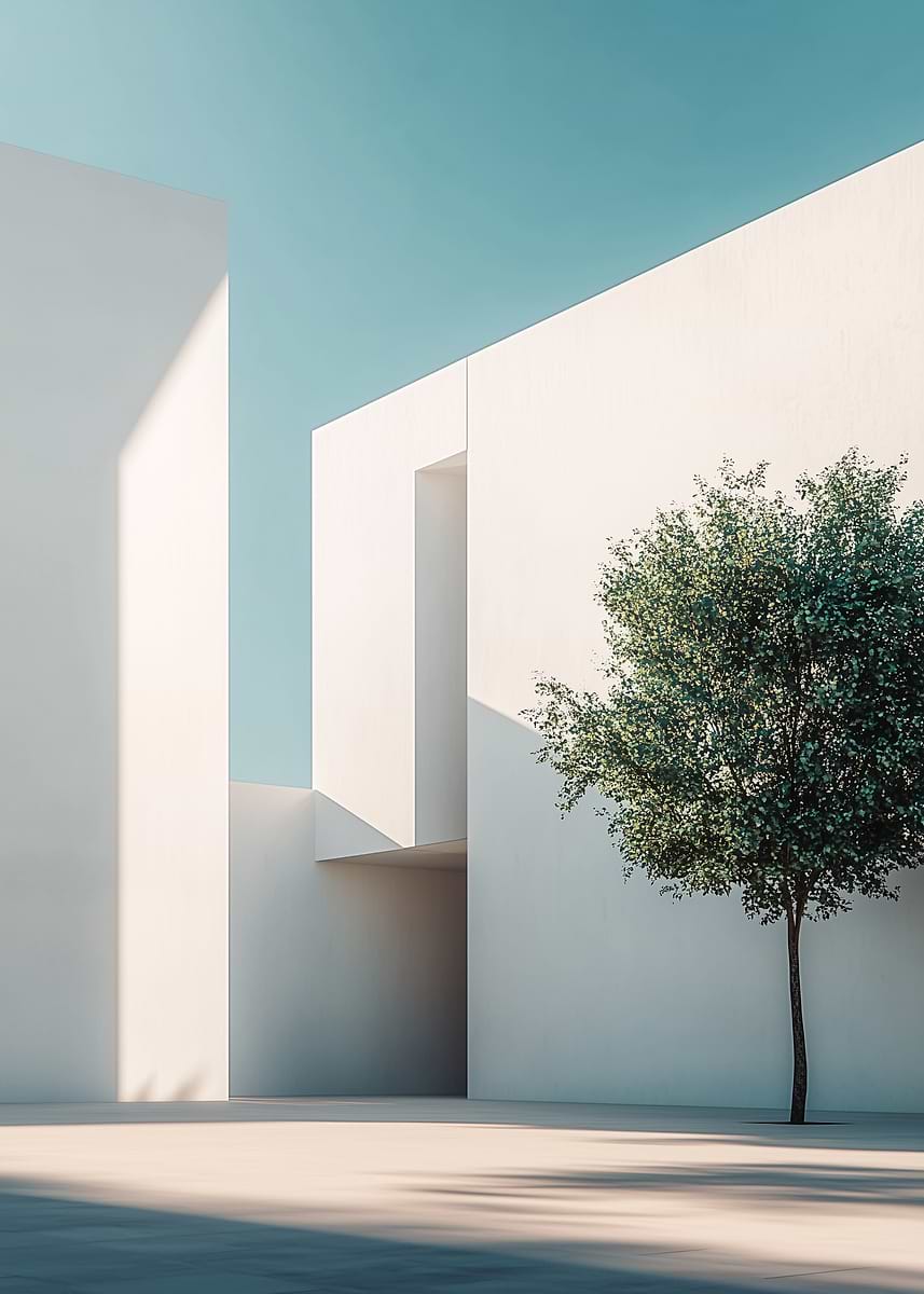 'Minimalist Architecture' Poster, picture, metal print, paint by Syf ...