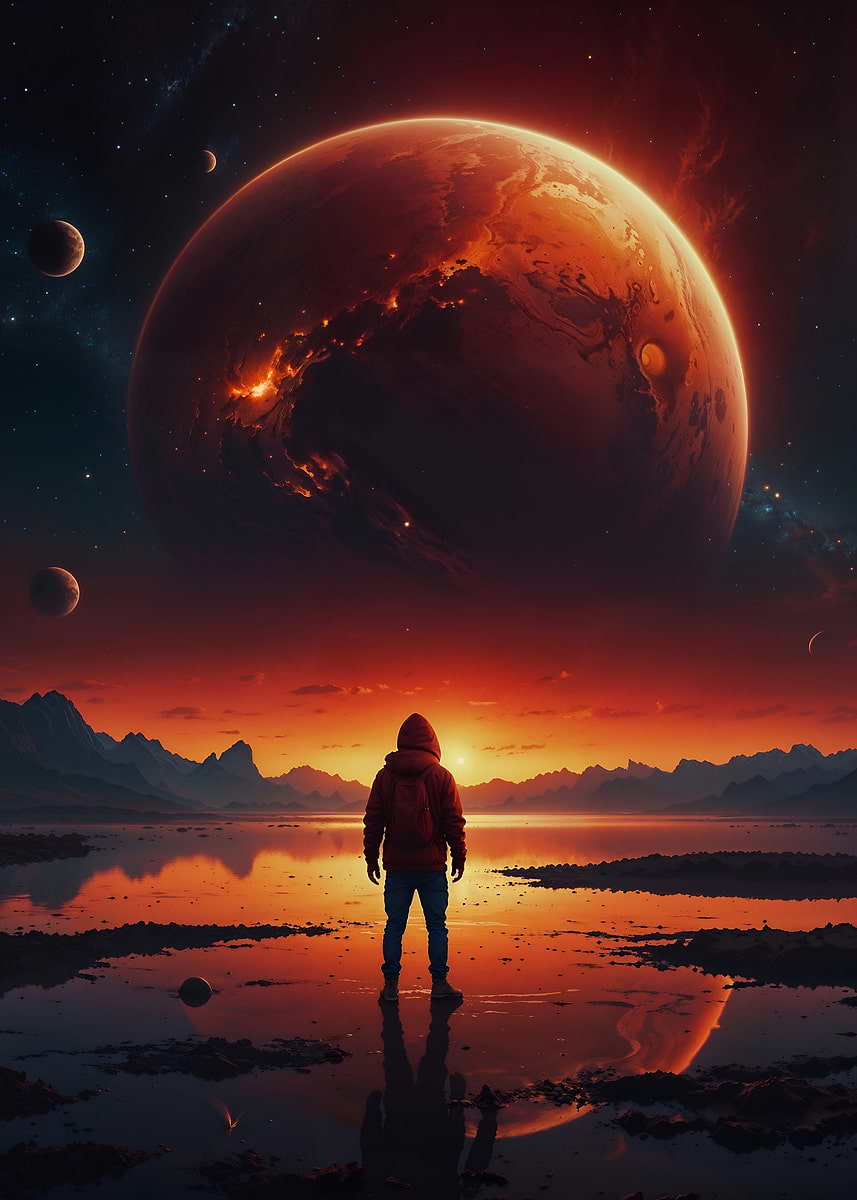 'Universe Traveler' Poster, picture, metal print, paint by Lunatic ...