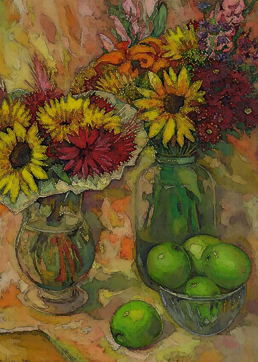 'Still Life 1' Poster, picture, metal print, paint by Rhinoceros | Displate