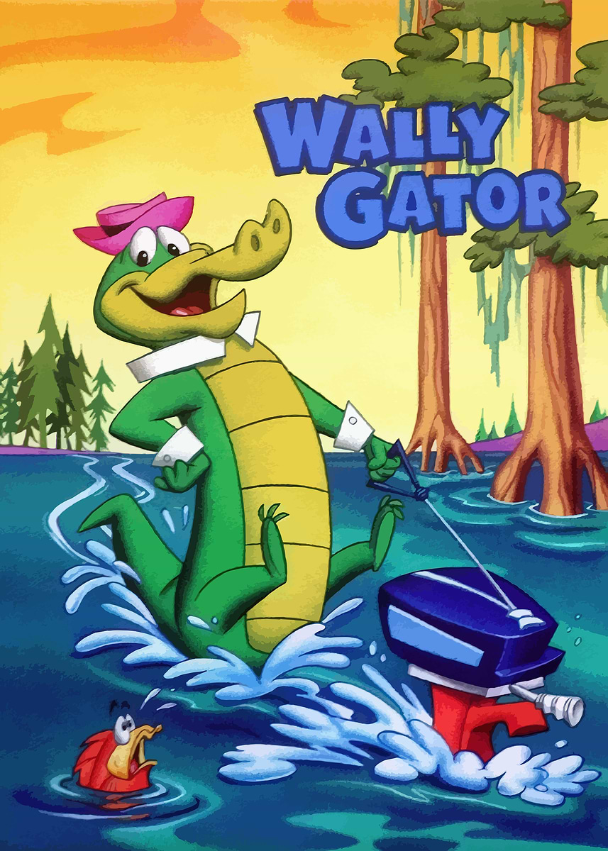 'Wally Gator Cartoon' Poster, picture, metal print, paint by Vior Art ...