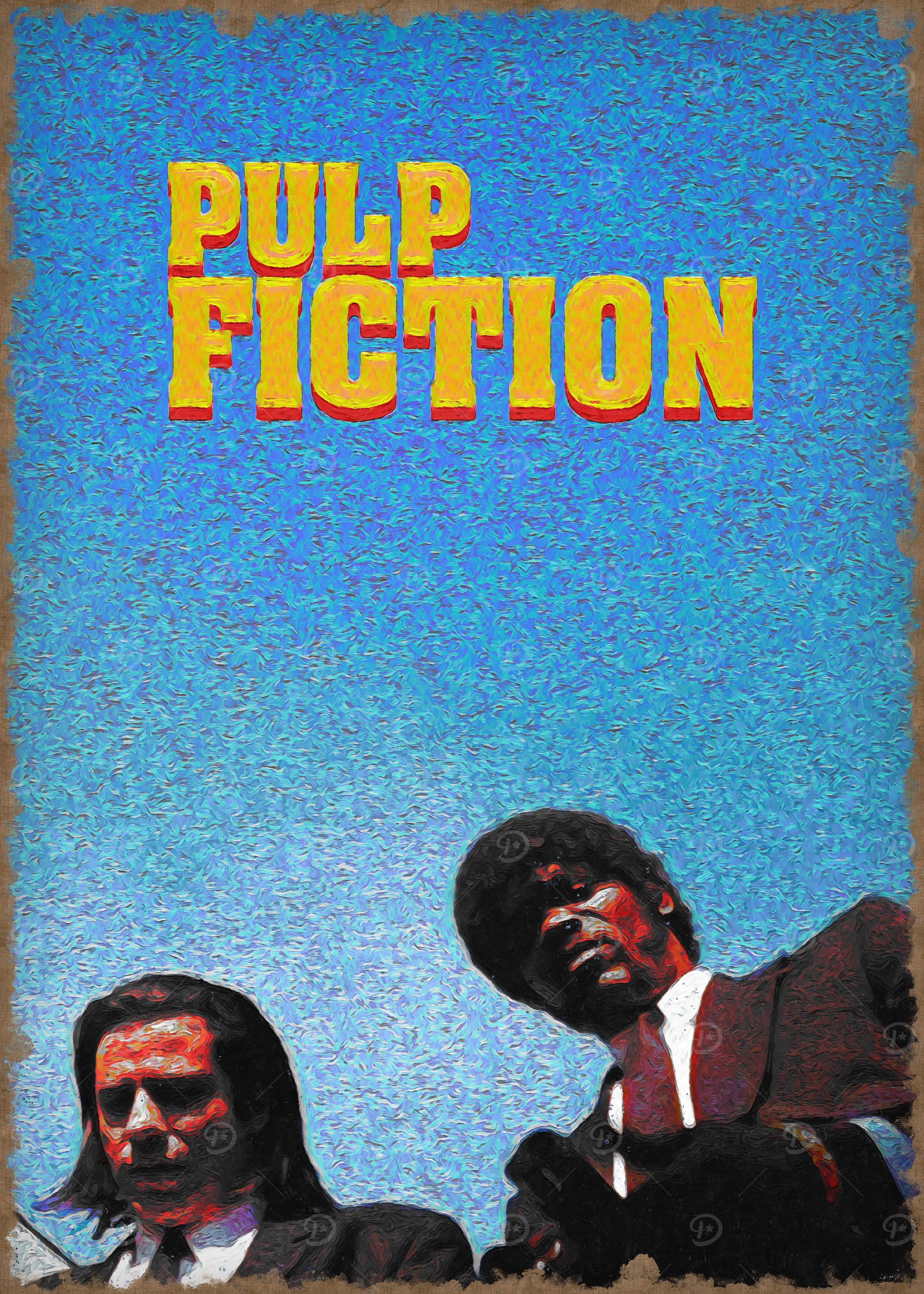 'Pulp Fiction Movie Poster' Poster, picture, metal print, paint by The ...