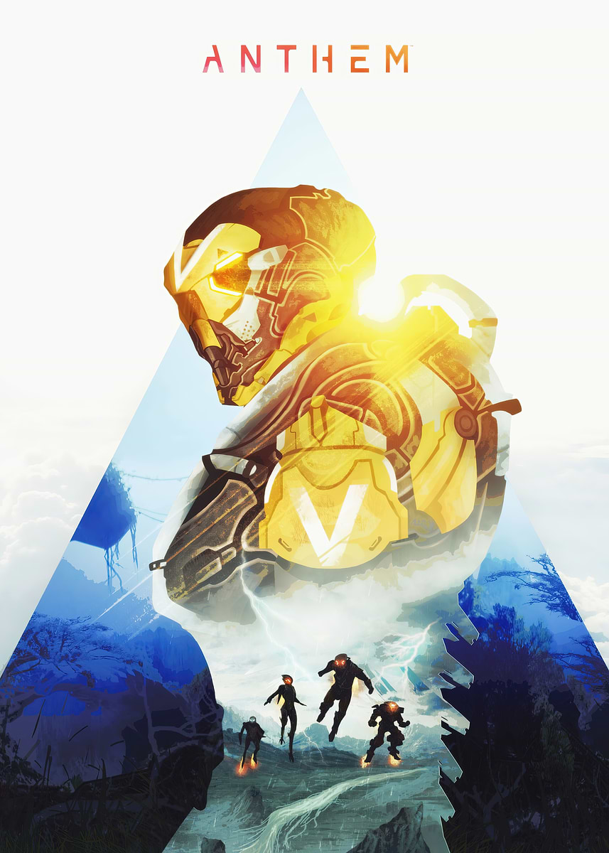 'Anthem Game Poster' Poster, picture, metal print, paint by rina_art ...