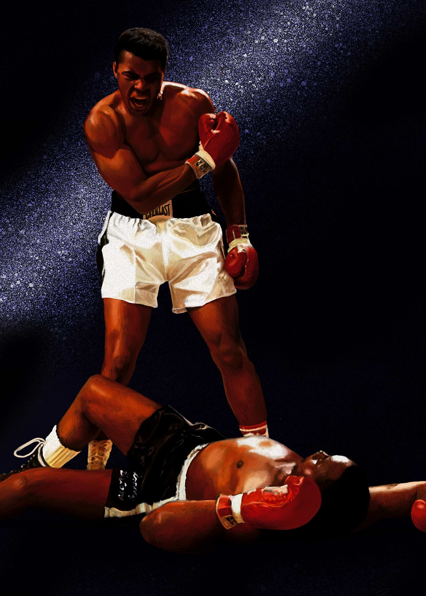 'Muhammad Ali' Poster, picture, metal print, paint by Bastian Yayo ...