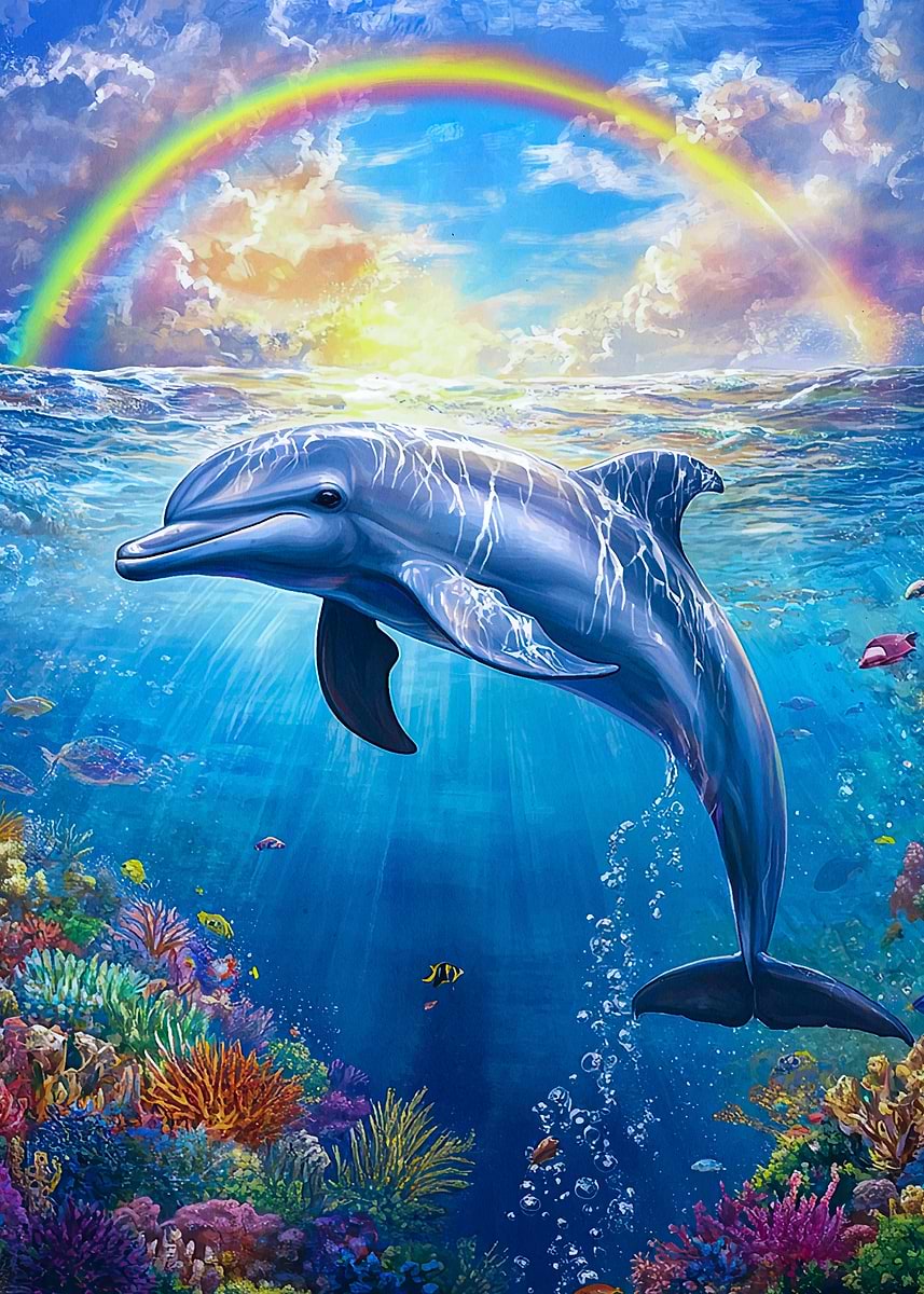 Dolphin And Rainbow