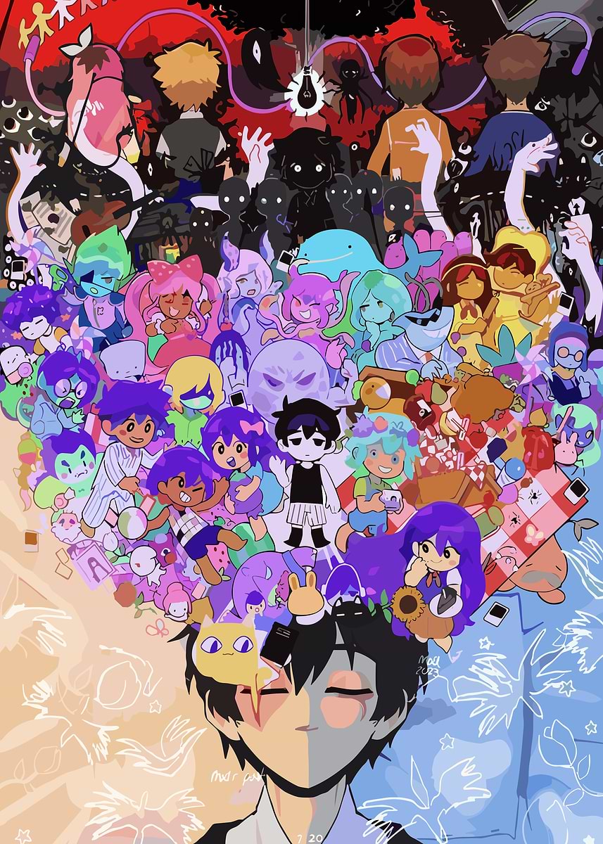 'Omori Fan Art' Poster, picture, metal print, paint by Debrokim | Displate