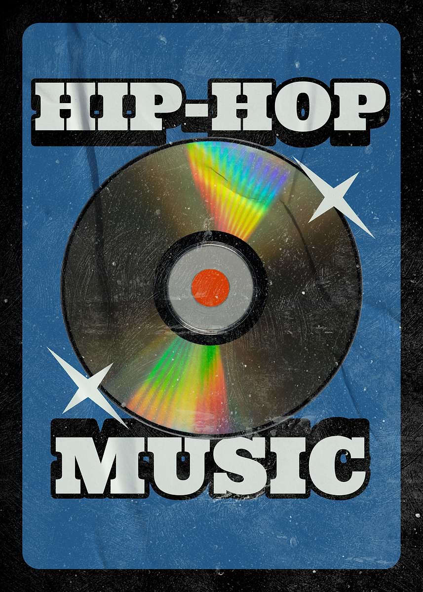 'Hip-Hop Music CD' Poster, picture, metal print, paint by Cola Mild ...