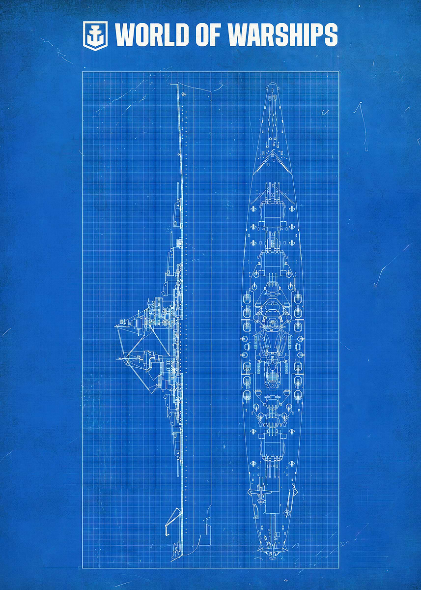 'Alsace-class battleship' Poster, picture, metal print, paint by World ...