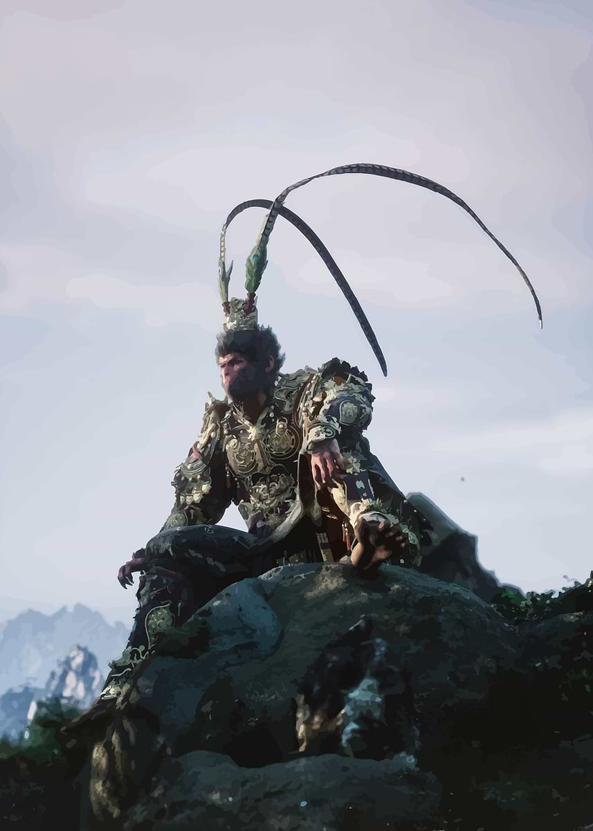'Black Myth Wukong' Poster, picture, metal print, paint by fanyfantasy ...
