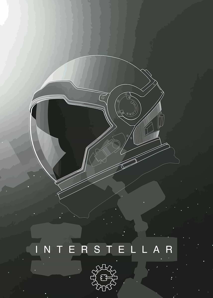 'Interstellar Space Helmet' Poster, picture, metal print, paint by ...