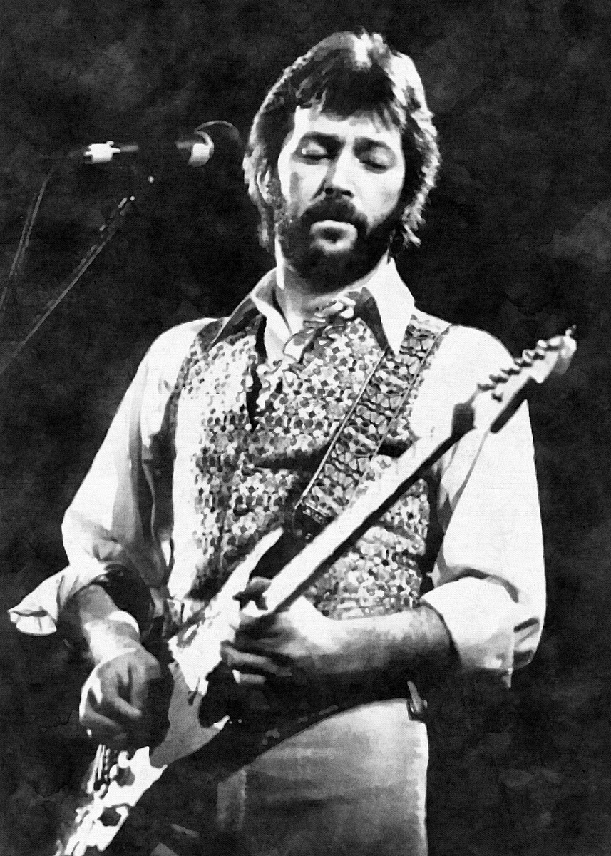 'Eric Clapton Guitarist' Poster, picture, metal print, paint by Top ...