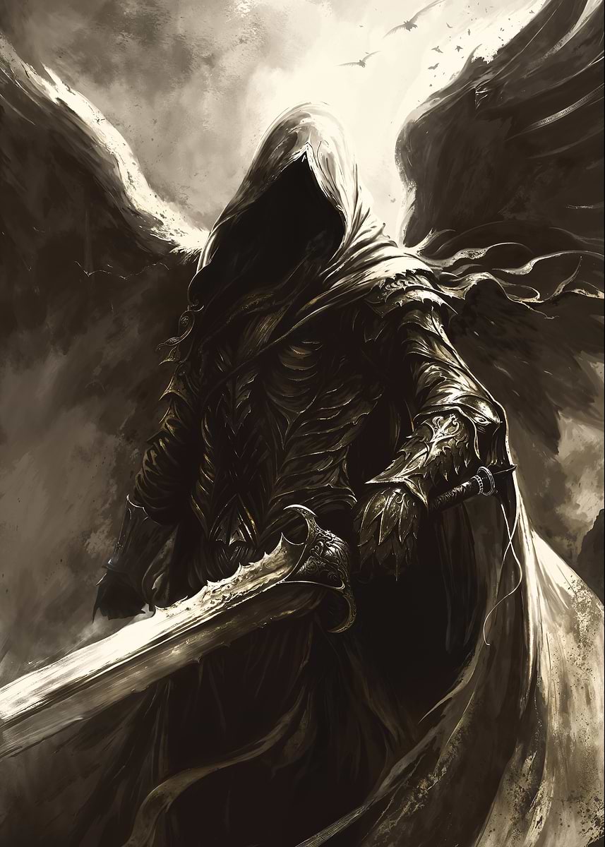 'Fallen Seraphim' Poster, picture, metal print, paint by Pixaverse ...