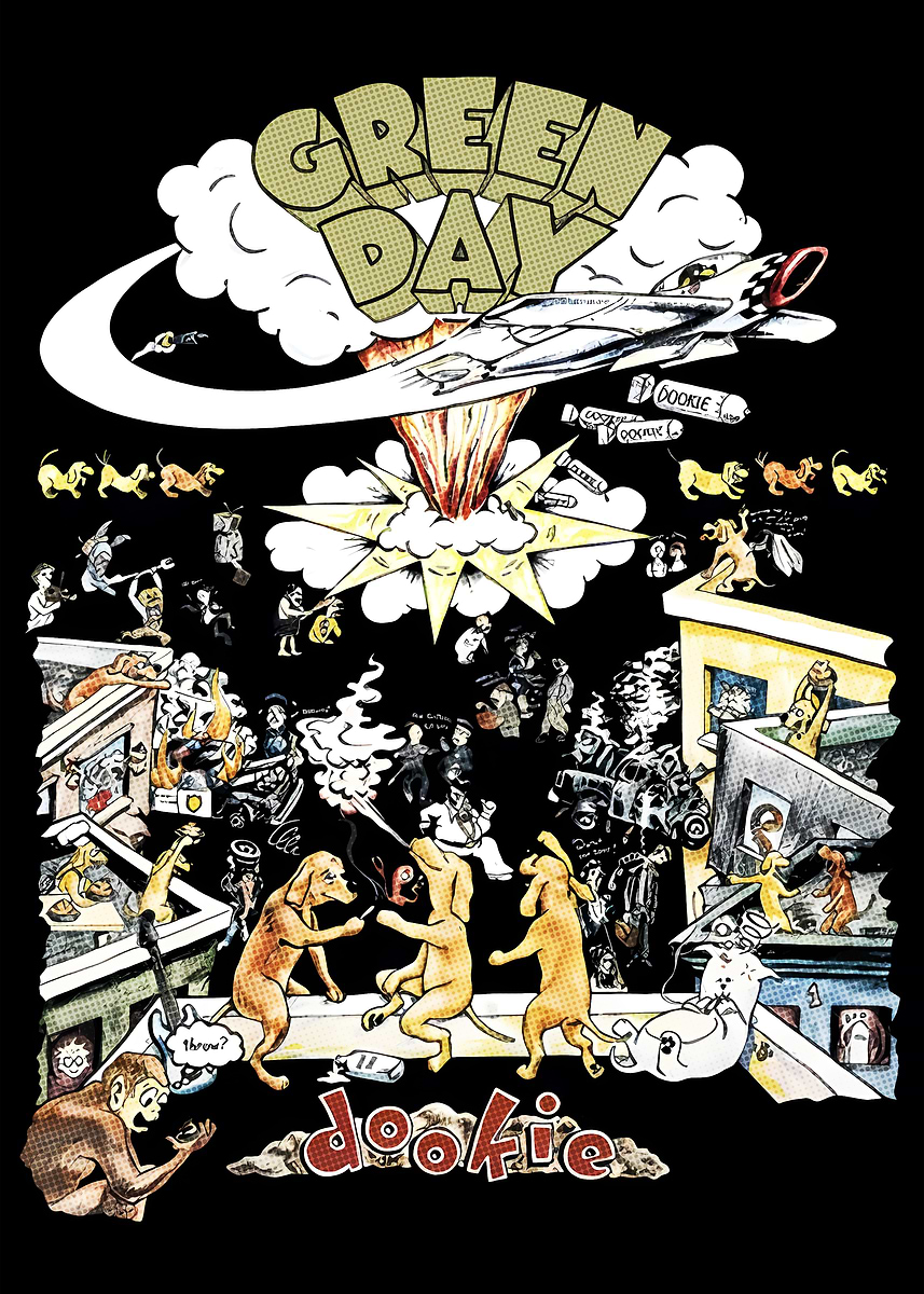 'Green Day Dookie Album Cover' Poster, picture, metal print, paint by ...