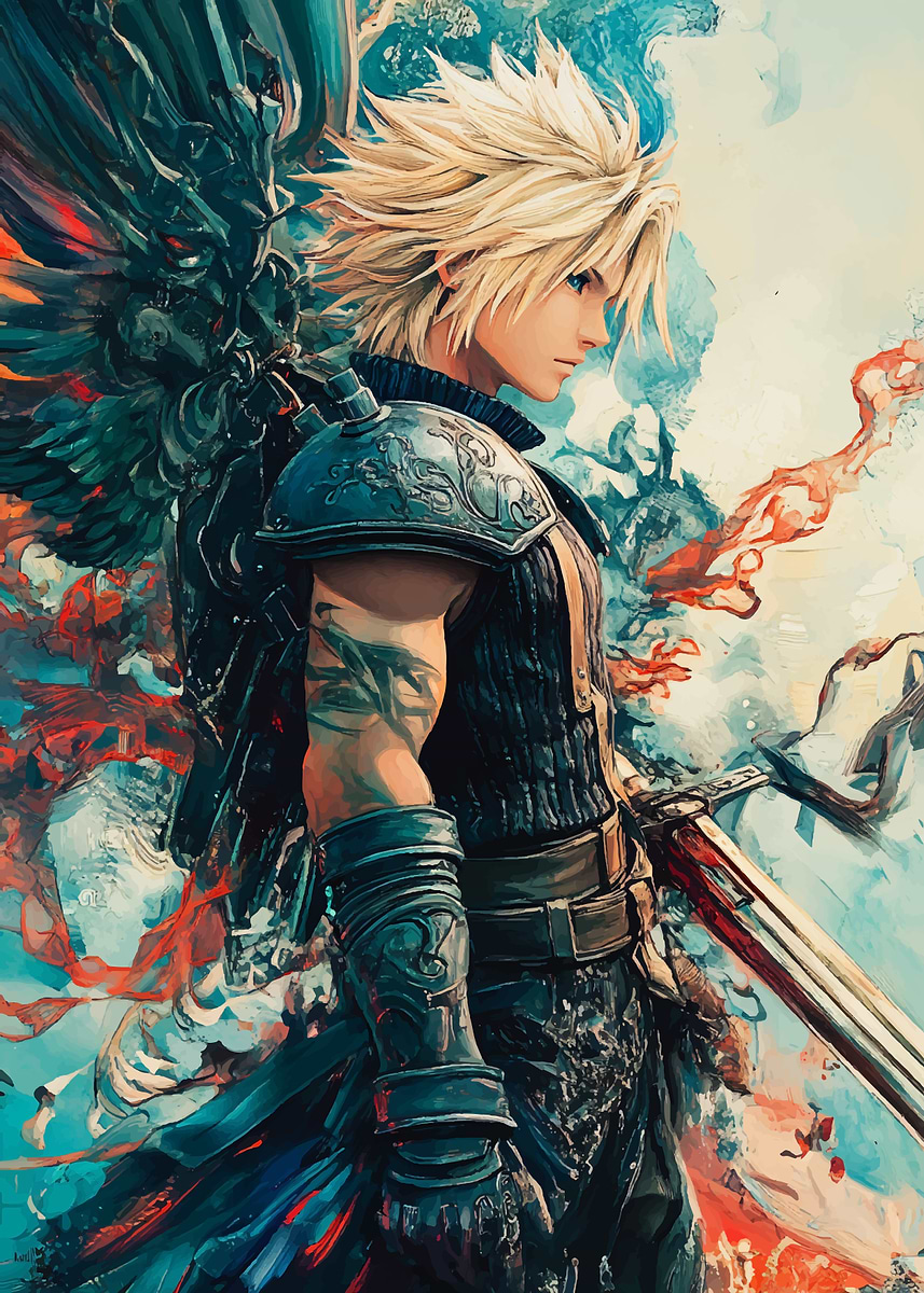 'Final Fantasy' Poster, picture, metal print, paint by gooD ART | Displate