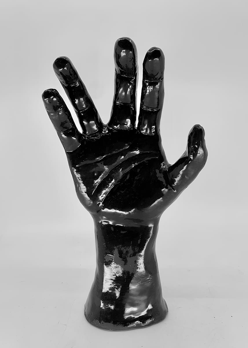 'Black Hand Sculpture' Poster, picture, metal print, paint by Alex ...