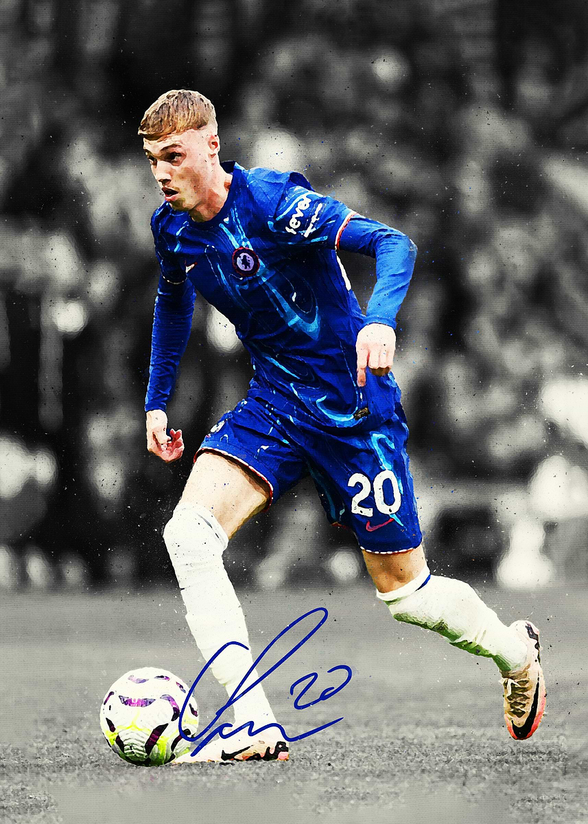 'Cole Palmer Footballer Action Shot' Poster, picture, metal print ...