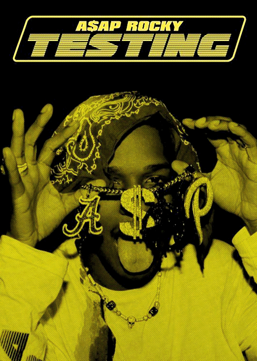 'ASAP Rocky Testing' Poster, picture, metal print, paint by Edgar Jake ...