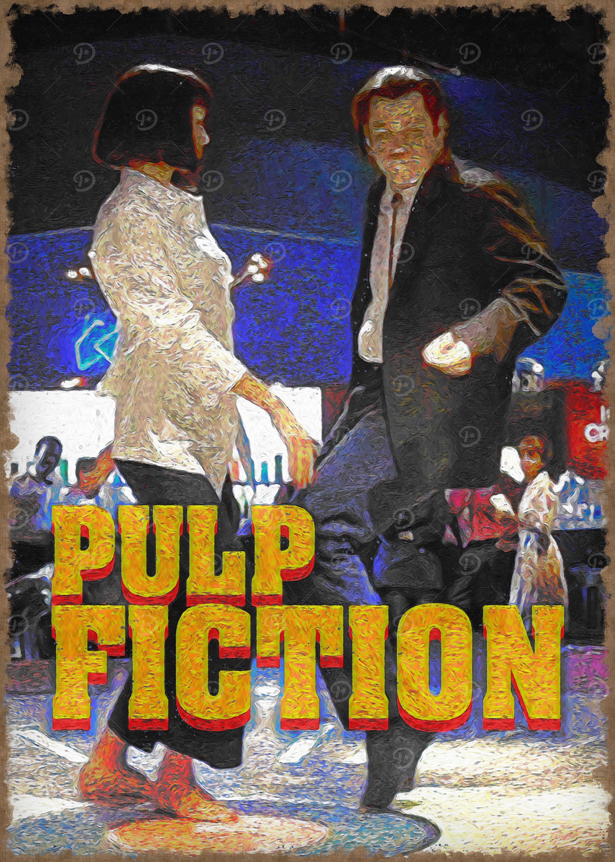 'Pulp Fiction Movie Poster' Poster, picture, metal print, paint by The ...