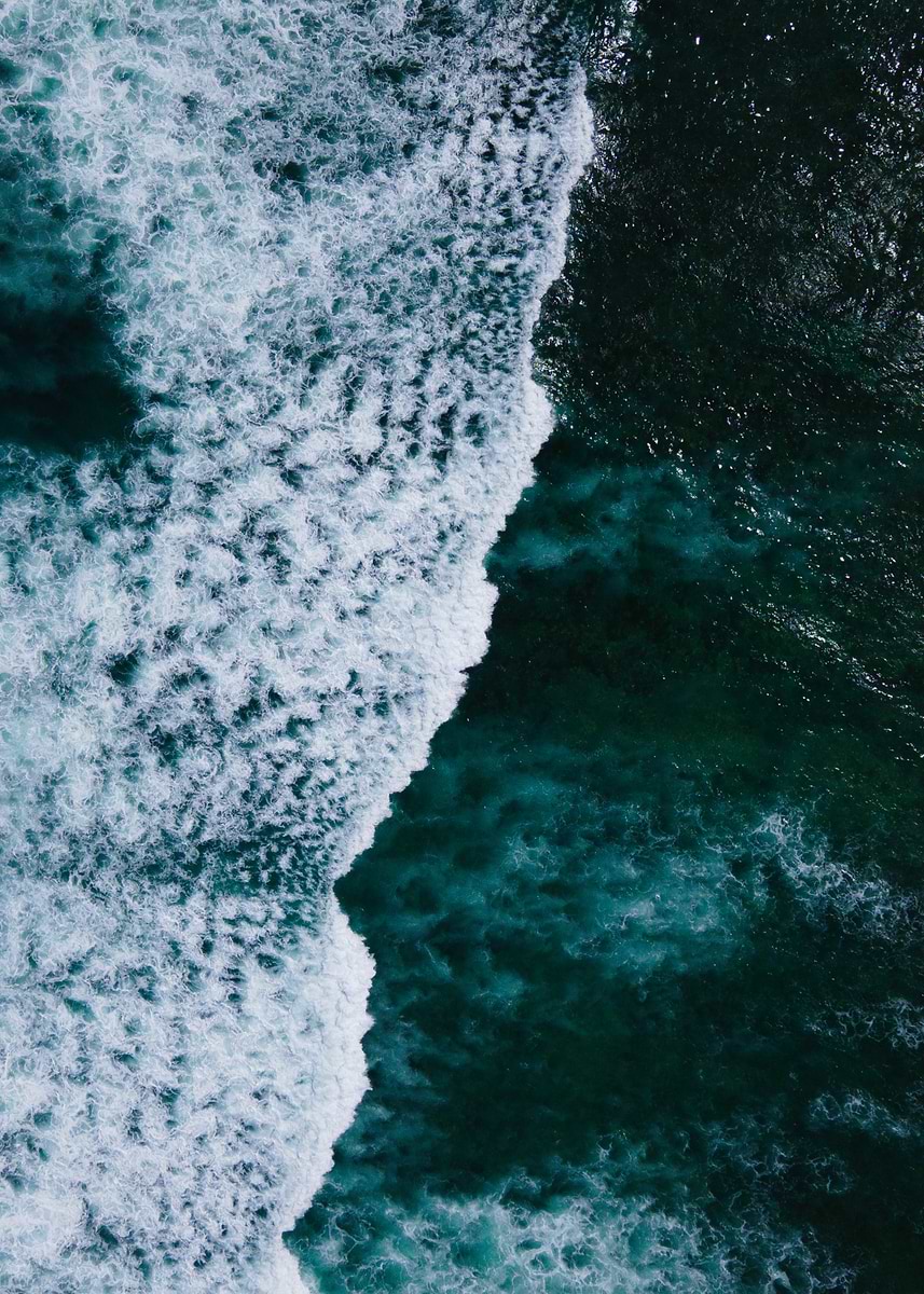 'Ocean Wave Aerial View' Poster, picture, metal print, paint by Nicolas ...