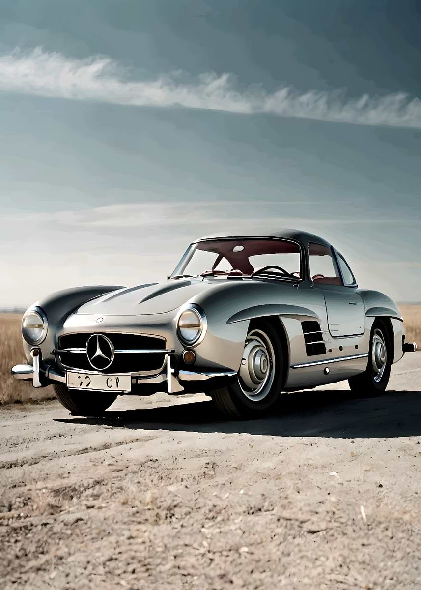 'Mercedes-Benz 300 S' Poster, picture, metal print, paint by ilahi ...