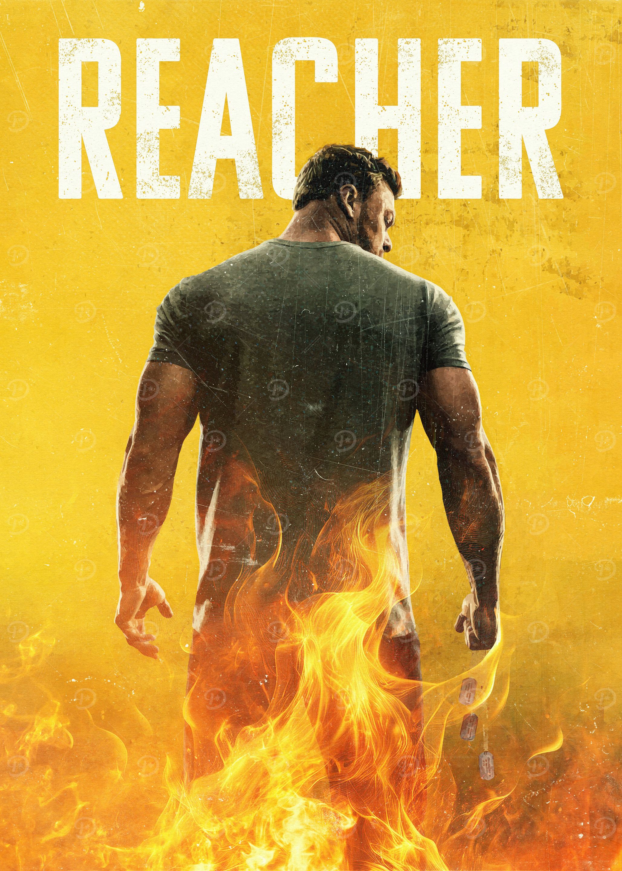 'Reacher Movie Poster' Poster, picture, metal print, paint by NuMaNi ...