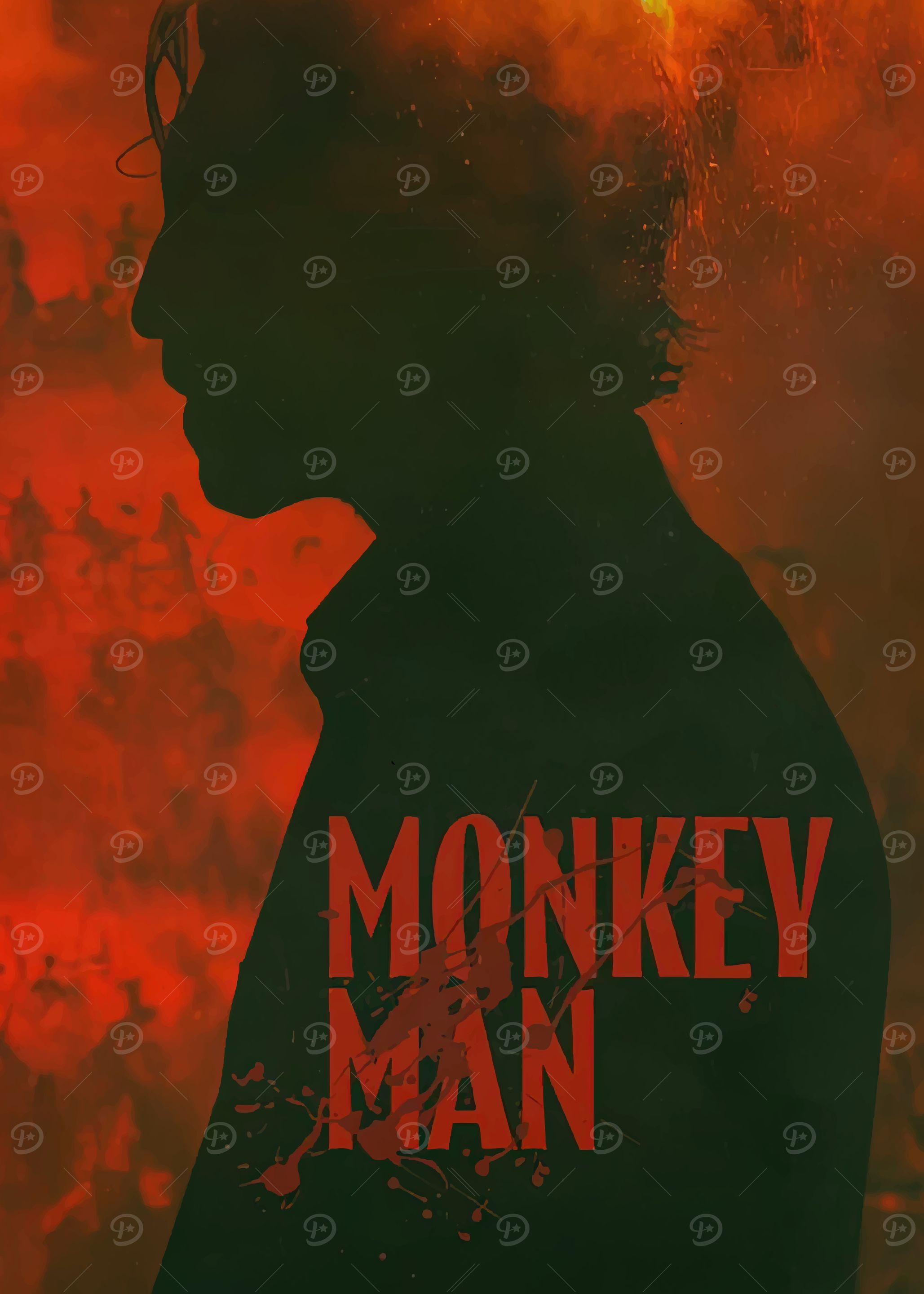'Monkey Man Poster' Poster, picture, metal print, paint by sabnSS ...