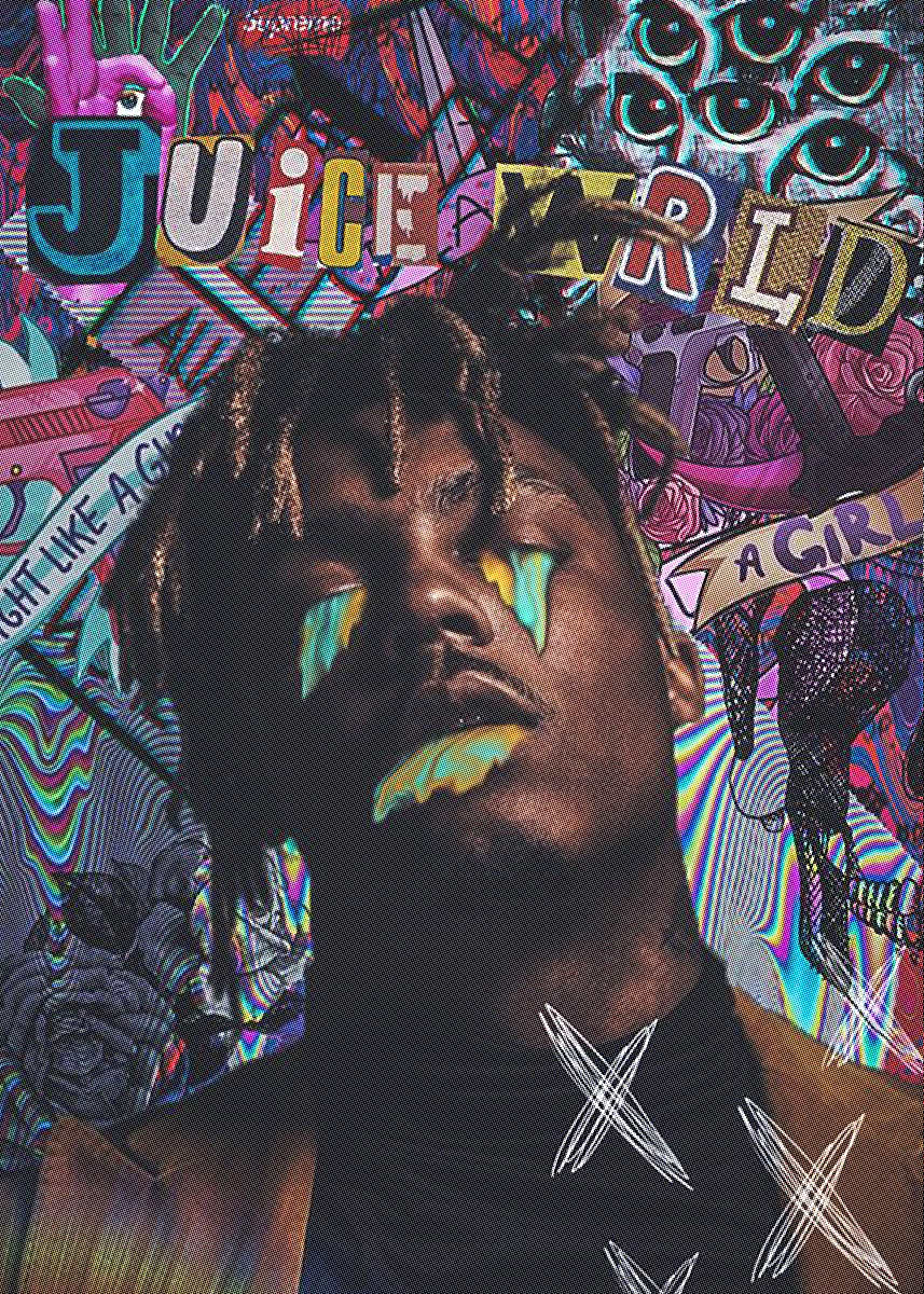 'Juice Wrld Rapper Music' Poster, picture, metal print, paint by ...